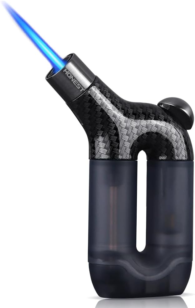 Honest Torch Lighter Single Jet Flame Butane Lighters Refillable Torch ...