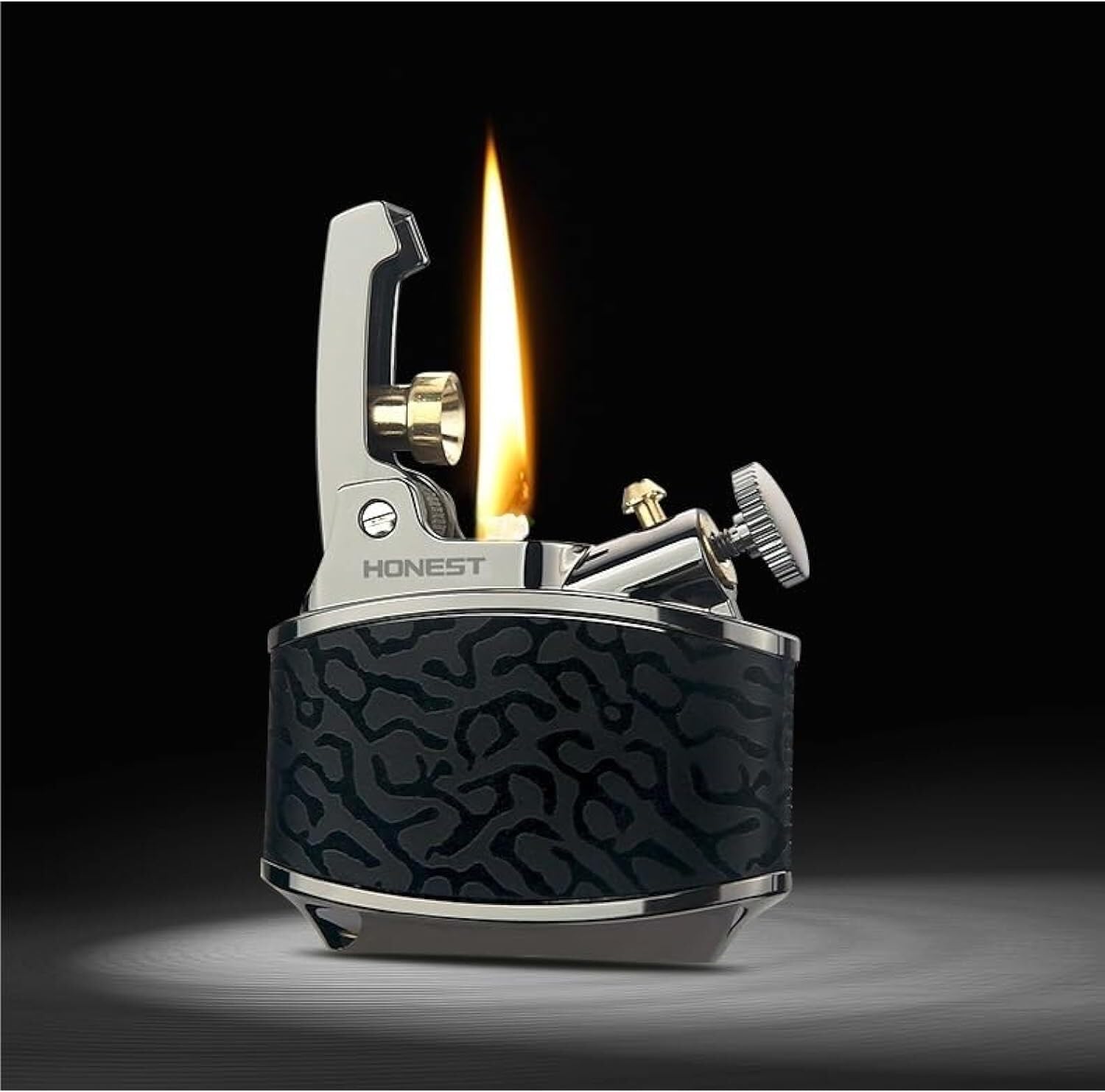 Honest Retro Lighter Wheel Kerosene Groove Copper Old-Fashioned Gasoli ...