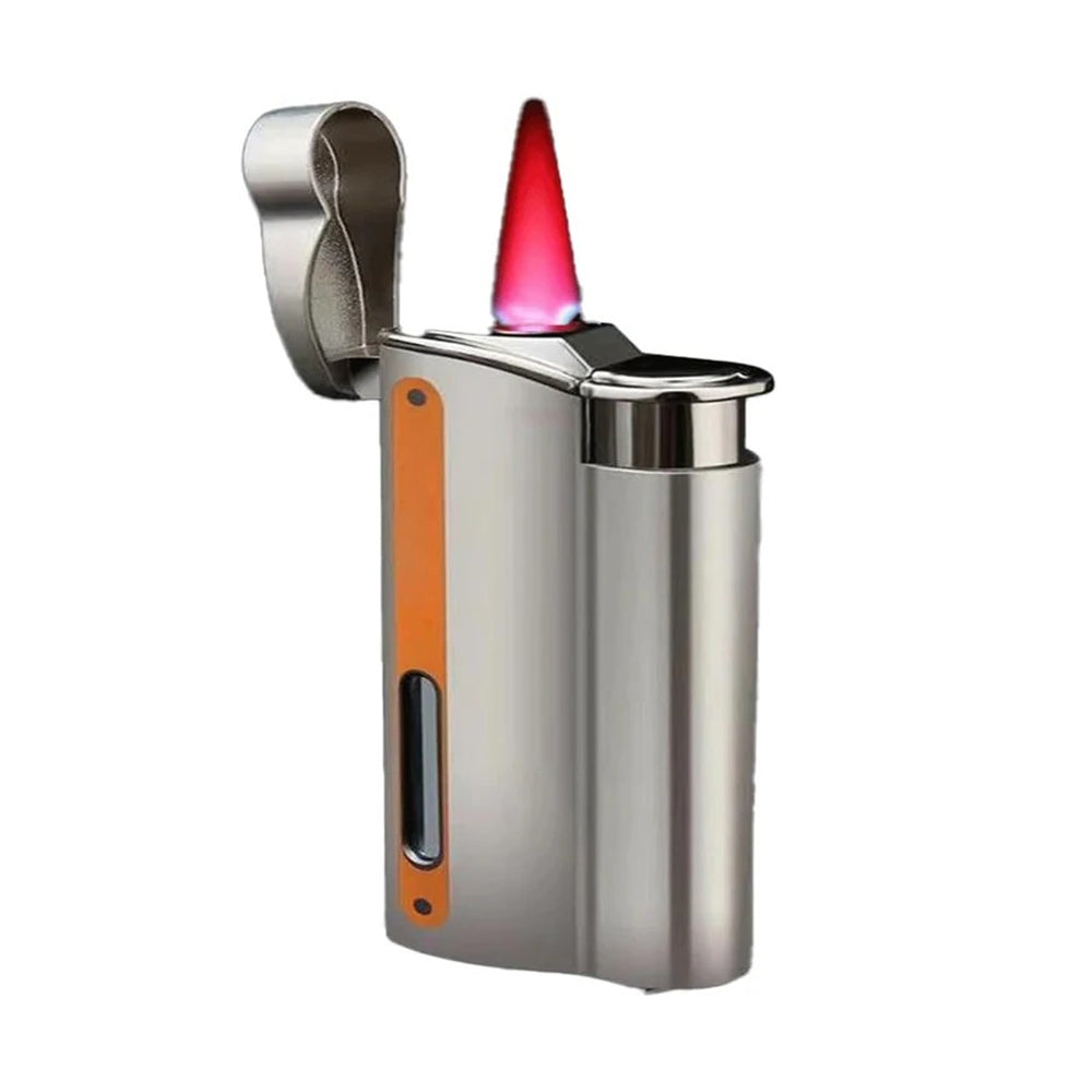 Honest Direct-fire Torch Butane Lighter Transparent Oil Window Adjusta ...